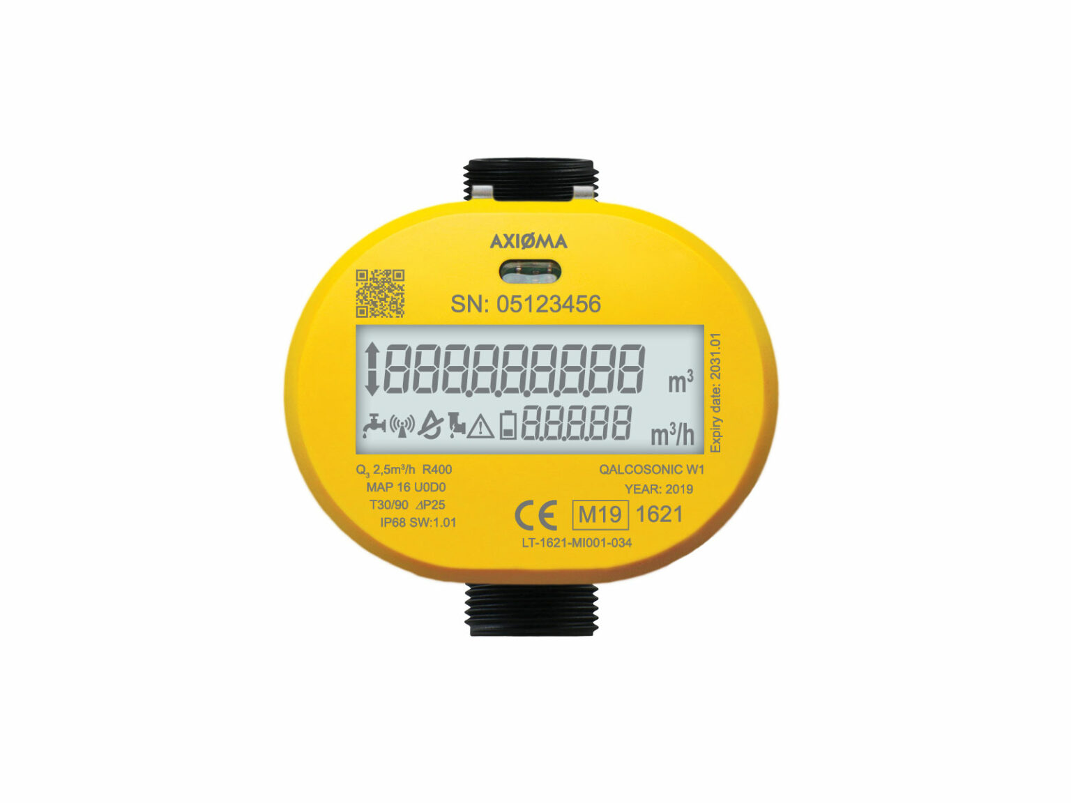 Axioma Smart Ultrasonic Water Meter | QALCOSONIC W1