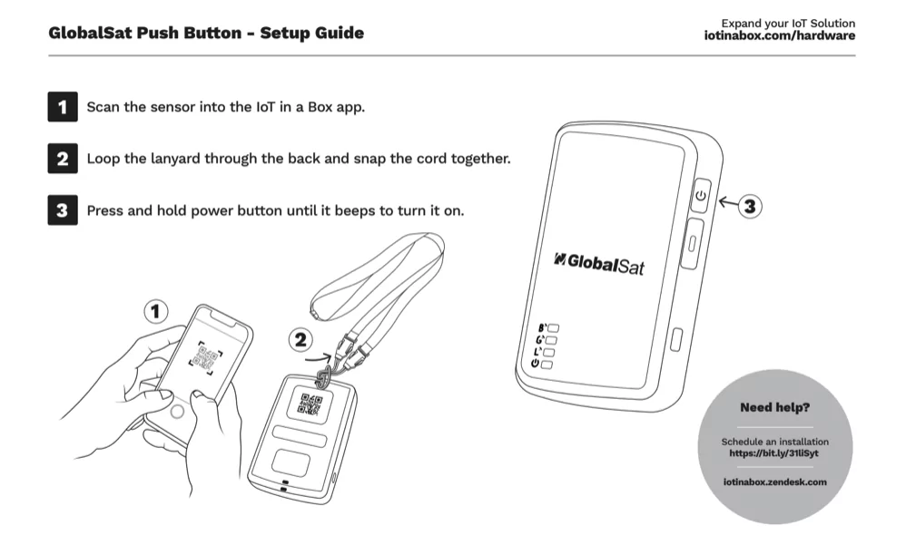 GlobalSat Push Button and Tracker - myDevices